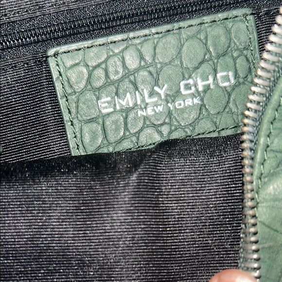 Emily Cho | Bags | Emily Cho Green Leather Snakeskin Clutch | Poshmark